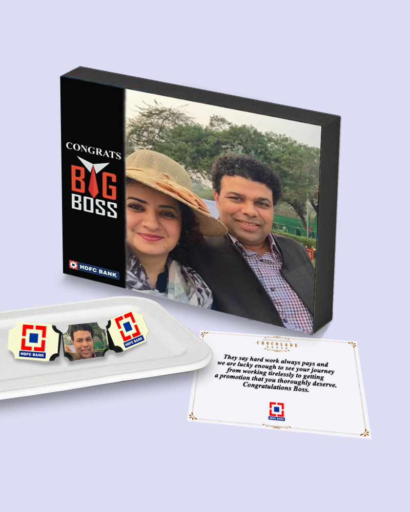 Big Boss Design Chocolate Wooden Gift Box - Chocoladehouse