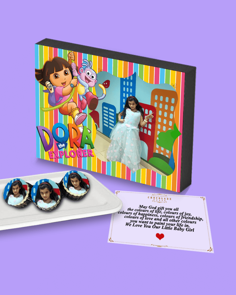 Dora Design Chocolate Wooden Gift Box - Chocoladehouse